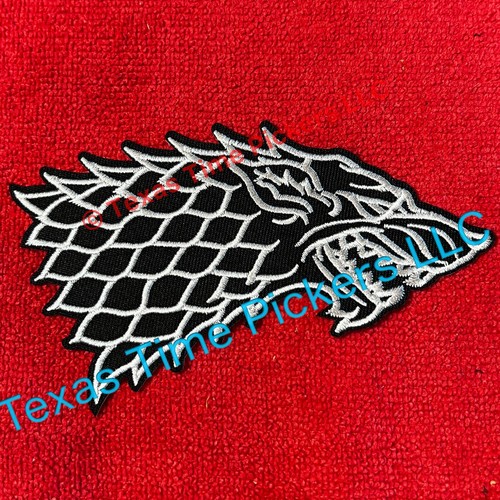 🔥Game of Thrones House Stark Wolf Direwolf Sigil Logo Embroidered Iron ...