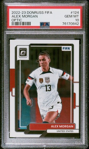 Alex Morgan 2022 Panini Donruss Optic World Cup Soccer Card #124 Graded ...