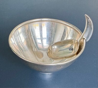 MODERNIST CODAN MEXICO 925 STERLING SILVER SUGAR BOWL W/SPOON SET | eBay
