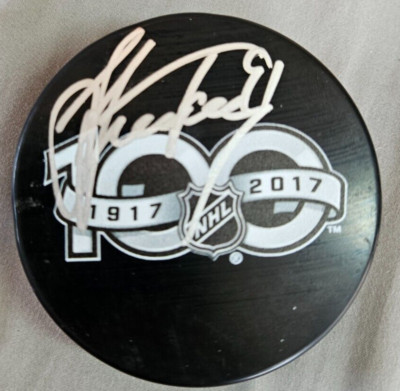 Steven Stamkos Signed NHL 100th Puck Beckett COA Nashville Predators ...