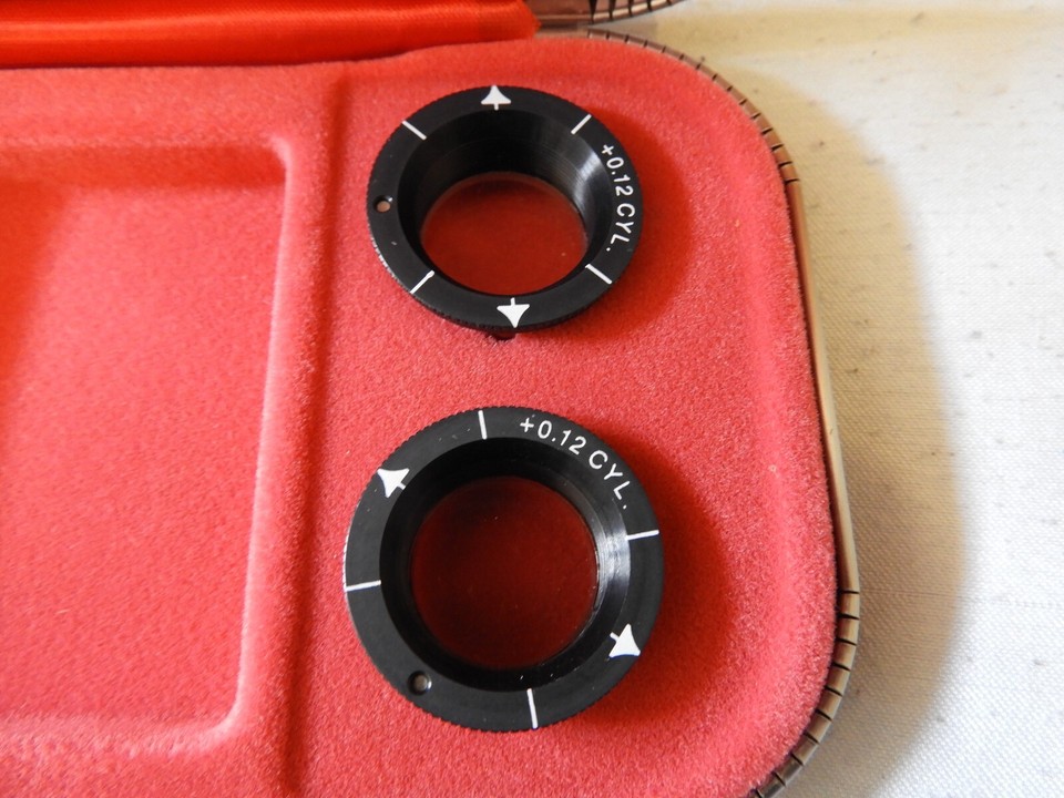 American Optical Cylinder Phoroptor Lens Set +0.12 CYL and +2.00 CYL ...
