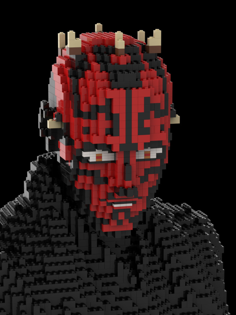 Darth Maul Lego Bust