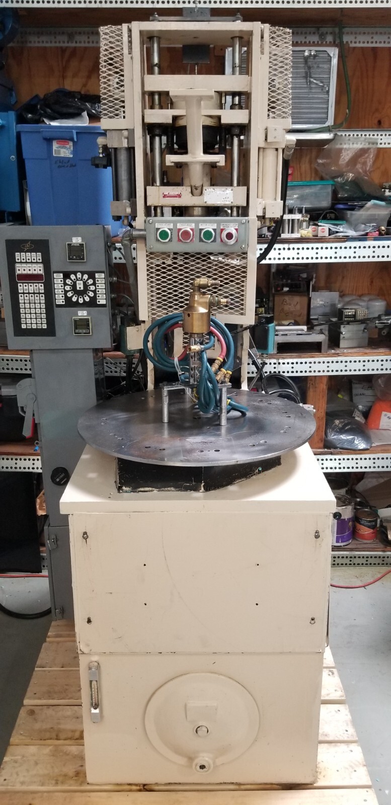 IPC Vertical molding machine Illinois Precision 25 ton book mold Ex Con ...