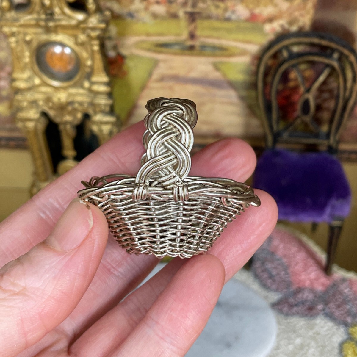 Wire Flower Baskets For Dollhouses