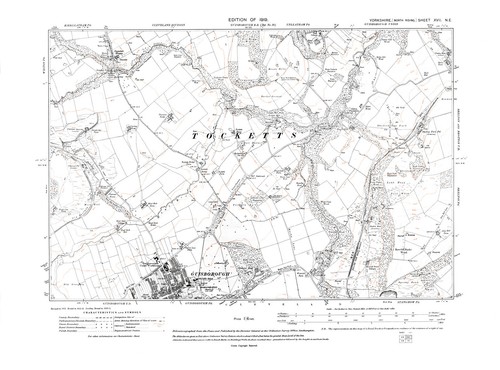 Old Map of Guisborough (N), Yorkshire -1919 - Repro 17 NE | eBay