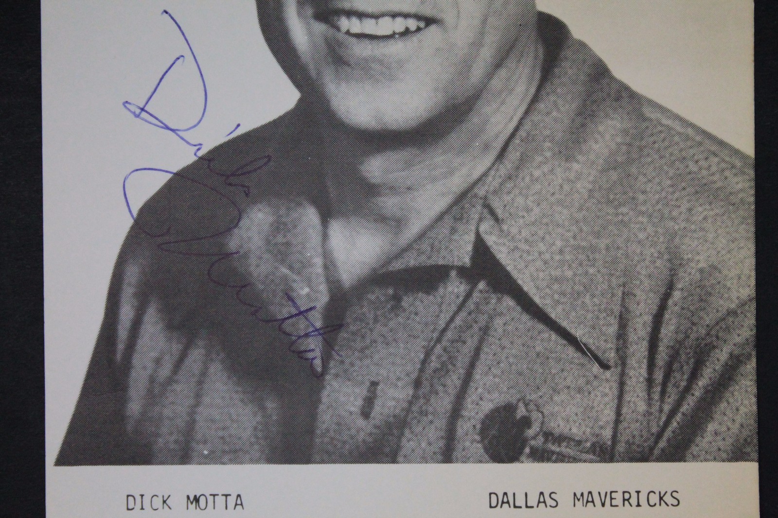 Dick Motta Dallas Mavericks Coach Autographed NBA 5x7 Signed Photo 16M ...