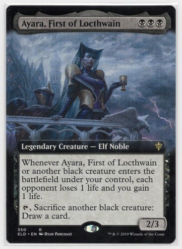 MTG Ayara, First of Locthwain Throne of Eldraine 350 Regular Rare ...