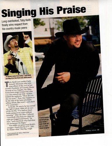 Toby Keith Magazine Photo Clipping 1 Page P6413 | eBay