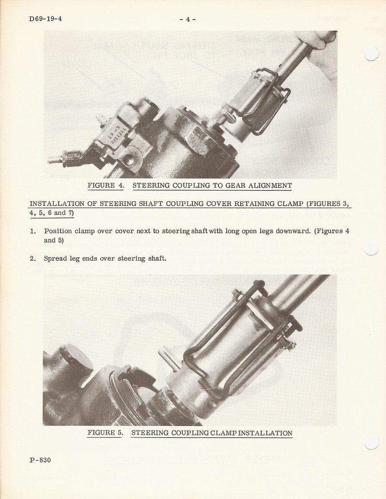 Mopar A B E Body 66-73 3" Steering Coupler Retainer Clamp STAINLESS DMT ...
