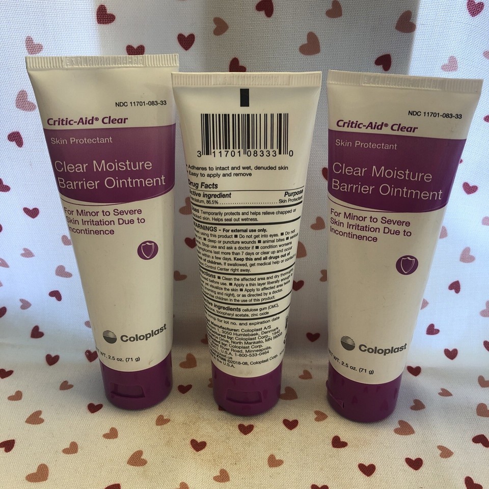 3x Critic-Aid Clear Skin Protectant Clear Moisture Barrier Ointment 2 ...