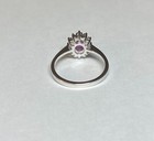 Vintage NOS 1970 Silver Linde Ruby Star Sapphire and Genuine Diamond ...