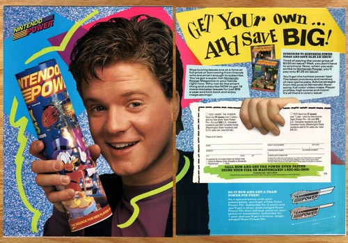 Nintendo Power Subscribe Magazine - 2 Page Video Game Print Ad Poster ...