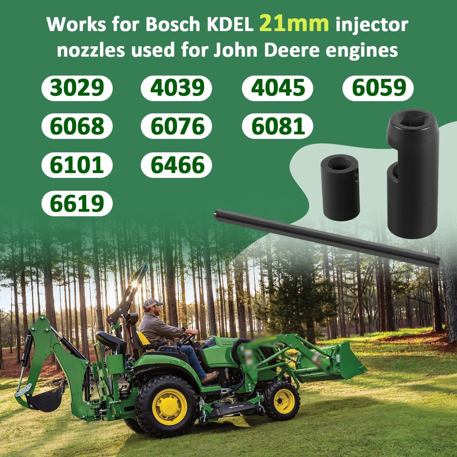 JDE92 Injector Socket Tool 7458 21mm Injector Nozzle Socket Fit For ...