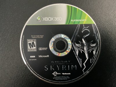 Elder Scrolls V: Skyrim Platinum Hits Microsoft Xbox 360 Disc Only | eBay