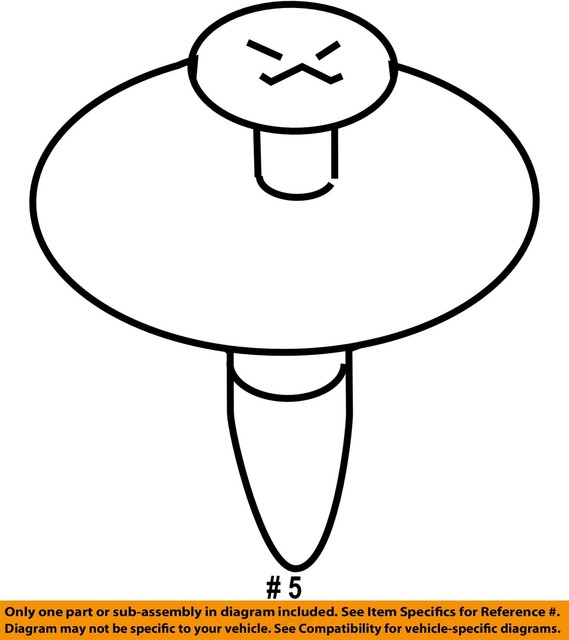 Ford OEM Radiator Core Support-sight Shield Retainer N804837S for sale ...