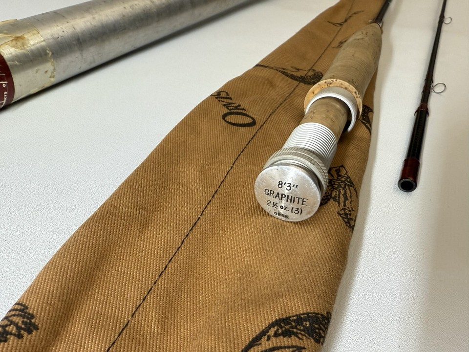 Vintage Orvis Graphite Fly Rod 8' 3" 3wt 2-Piece W/ Orig Tube & Sock ...