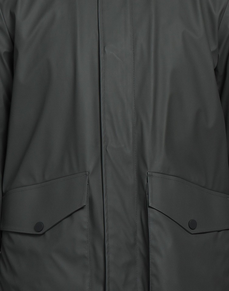 RRP €200 HOMEWARD CLOTHES Rain Jacket Size L Sherpa Lined Green Coated ...