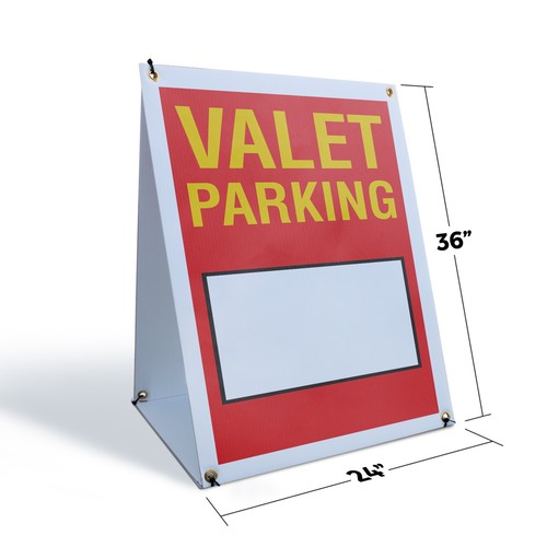 Valet Parking Variable A-Frame Sidewalk Sign Convenient Service Event ...