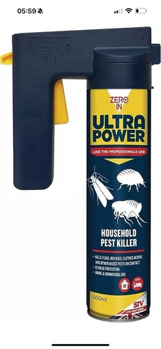 New Zero In Household Pest Killer Spray Aerosol Kill Bed Bugs Flea ...