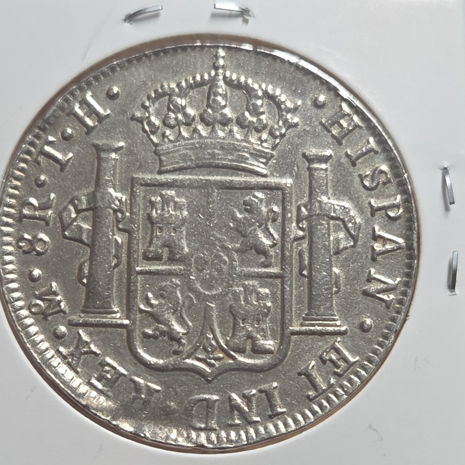 1807 Mexico 8 Reales Silver Coin Colonial Milled Bust-Type Charles IV ...