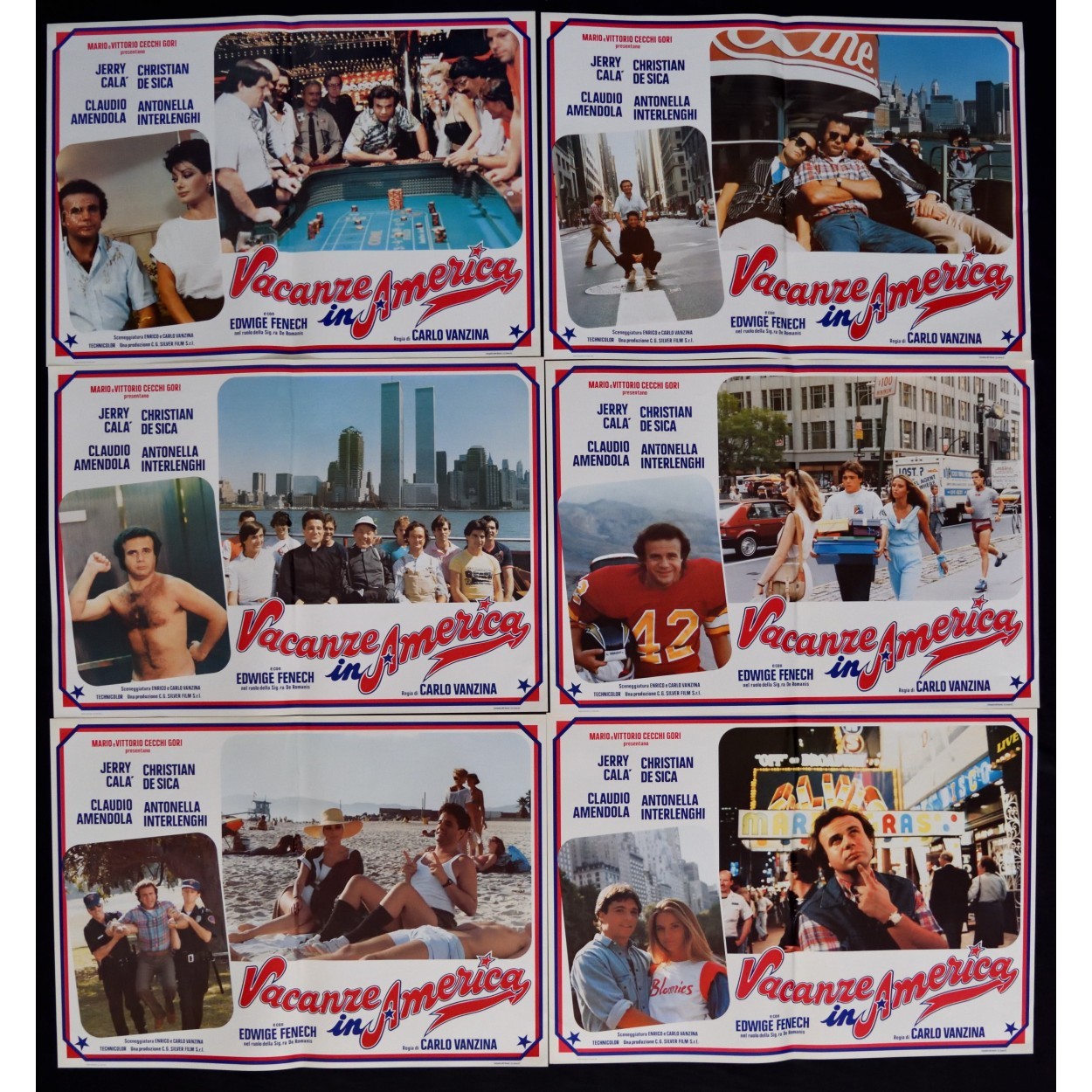 Fotobusta Vacanze IN America Di Natale Edwige Fenech Christian De Sica ...