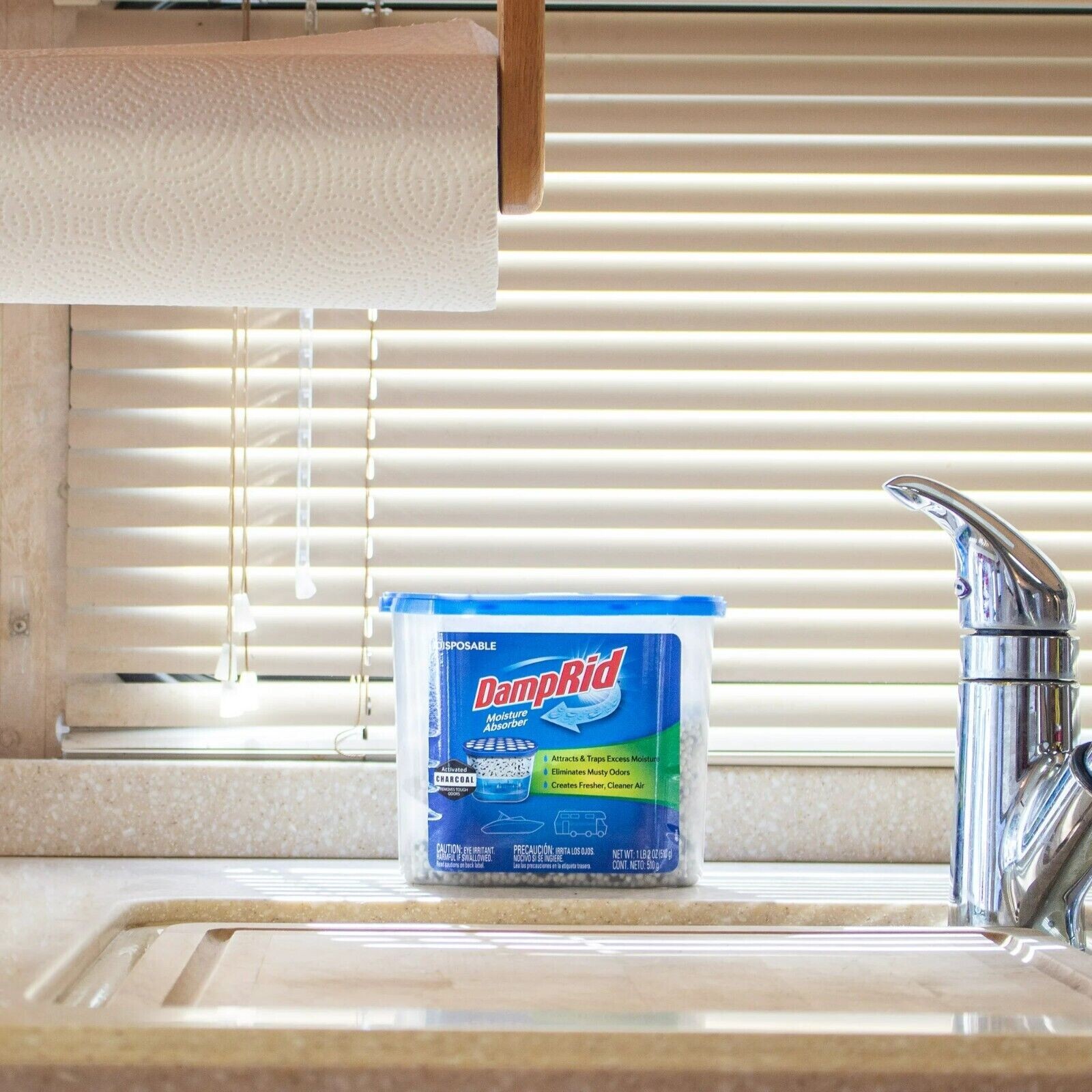 DampRid Moisture Absorber with Activated Charcoal for Boats & RVs 18 oz ...