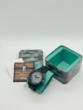 Minecraft x Fossil LE1205 Deep Slate Chronograph Watch 2025 44mm Black ...