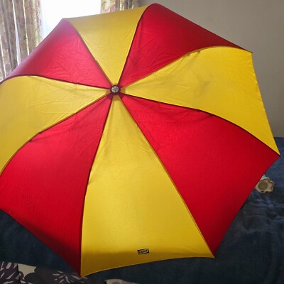 Vintage Advertising Kent Seed Large Umbrella Yellow / Red Kent Logo 43 ...