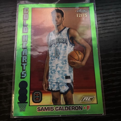 2023-24 SAMIS CALDERON TOPPS CHROME OTE ROOKIE RC GREEN REFRACTOR ...