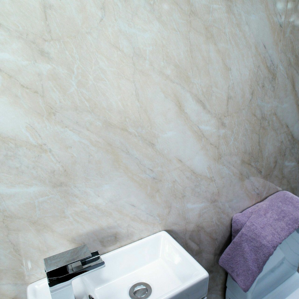 Large 1000mm Wide Shower Panels Bathroom Wet Wall Cladding PVC 10mm ...