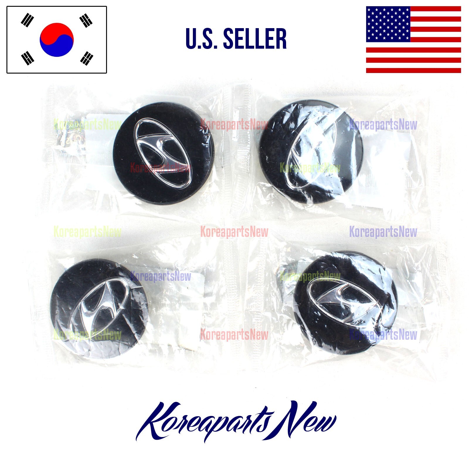 529603S110 Hyundai Wheel Hub Cap 4pcs ⭐GENUINE⭐ Tucson Santa Fe Sonata ...