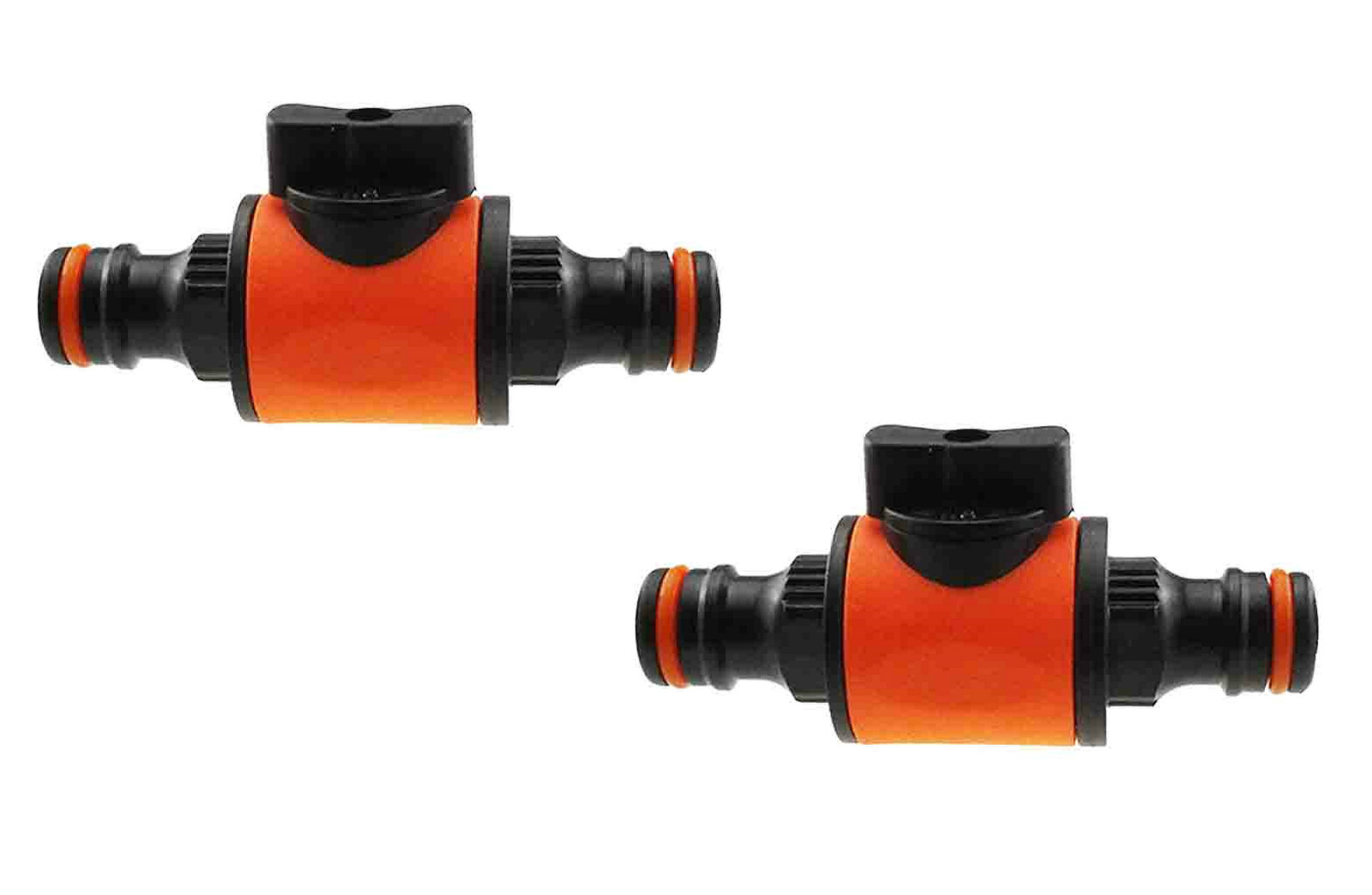 2 Garden Hose In line Tap Shut Off Valve with 4 hose connectors | eBay UK