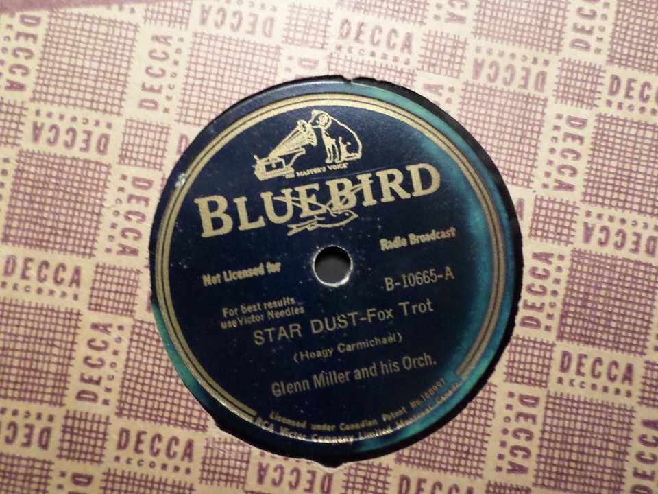 CANADA BLUEBIRD 78 RECORD 10665/GLENN MILLER/MY MELANCHOLY BABY/STAR ...