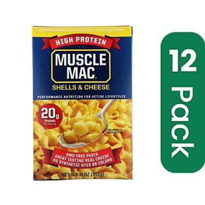 Muscle Mac High Protein Shells & Cheese 11 oz (Pack of 12) | eBay