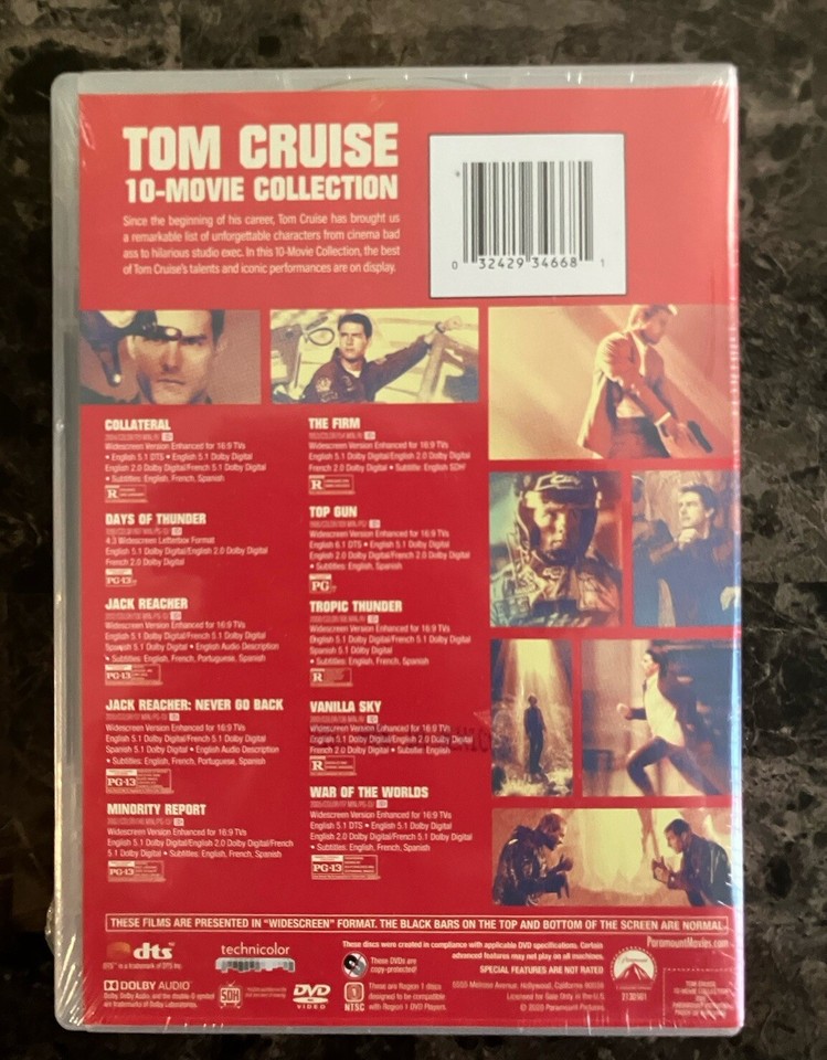Tom Cruise: 10-Movie Collection (DVD) Brand New 32429346681 | eBay