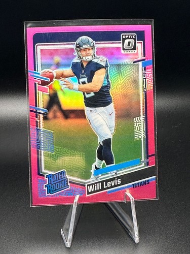 2023 Panini Donruss Will Levis Rated Rookie Optic Pink Prizm #298 Card ...