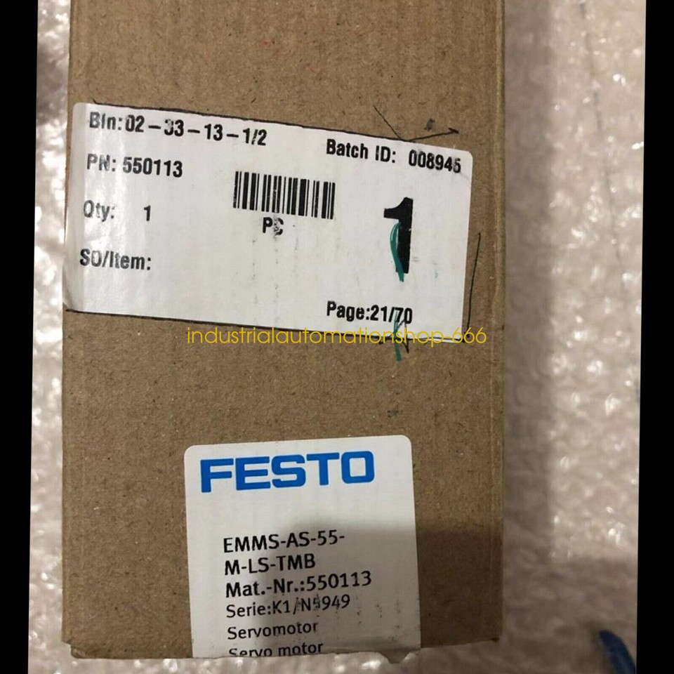1PC new FESTO servo motor EMMS-AS-55-M-LS-TMB 550113 Via DHL or FedEX ...