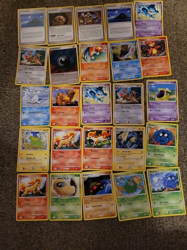 Vintage Pokemon 99 Card Lot Dragon Frontier, Arceus, Mysterious ...