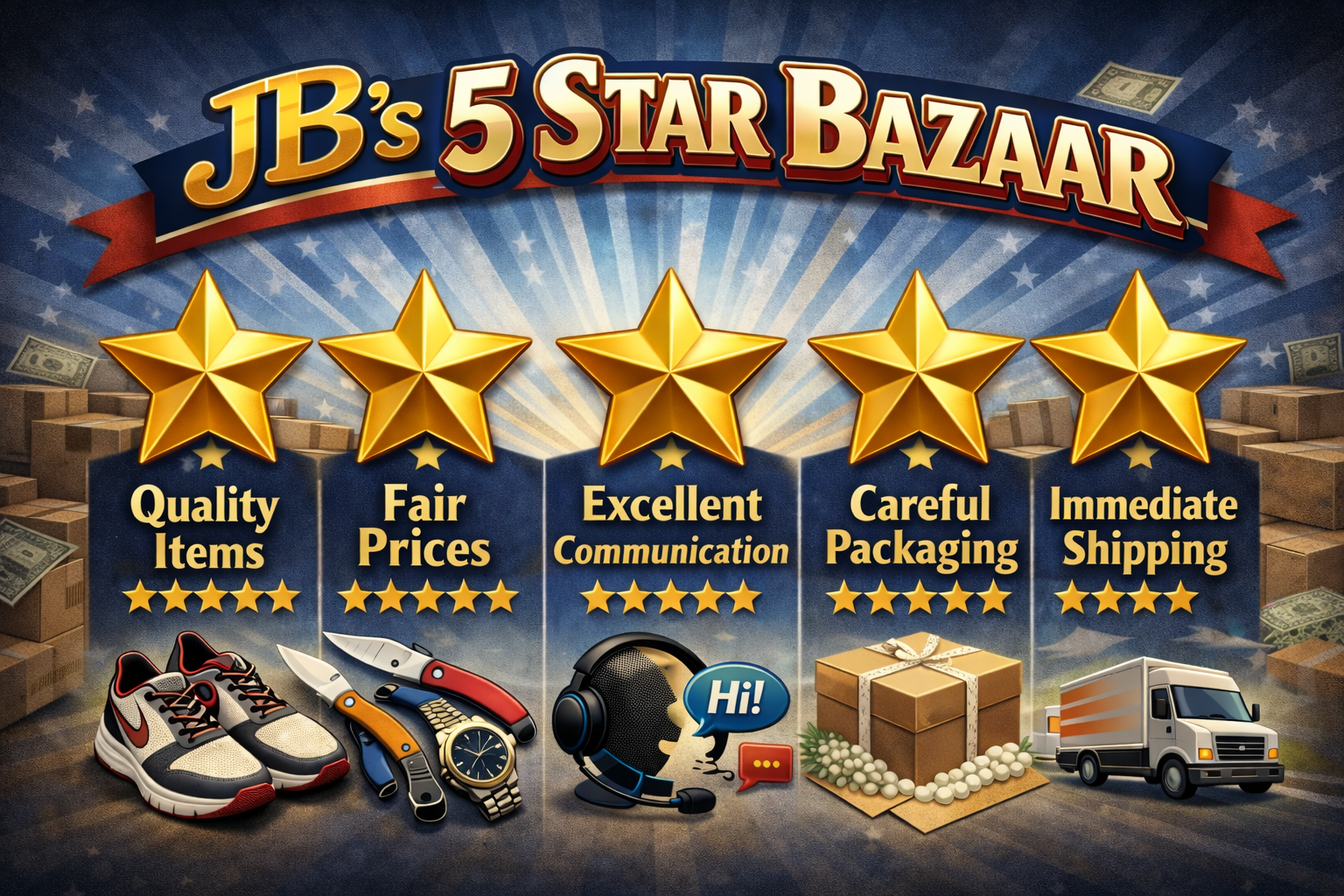 JB's 5 Star Bazaar | eBay Stores