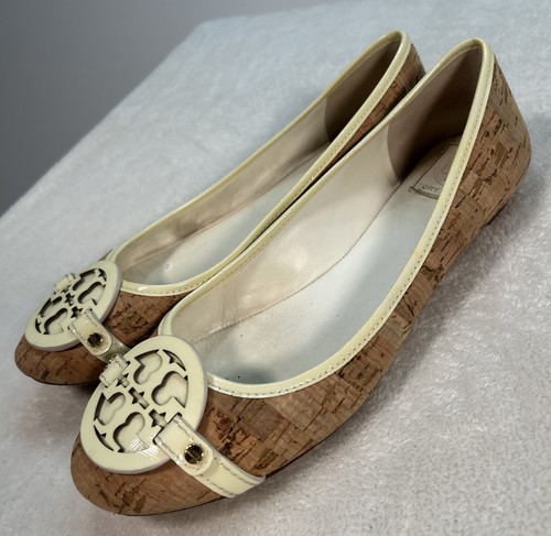 Tory Burch Aaden Cork Ballet Flats Women Sz 9 M Slip On | eBay