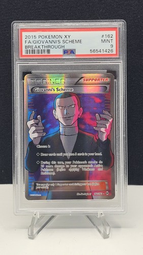 2015 Pokemon Giovanni's Scheme #162/162 XY Breakthrough Full Art PSA 9 ...