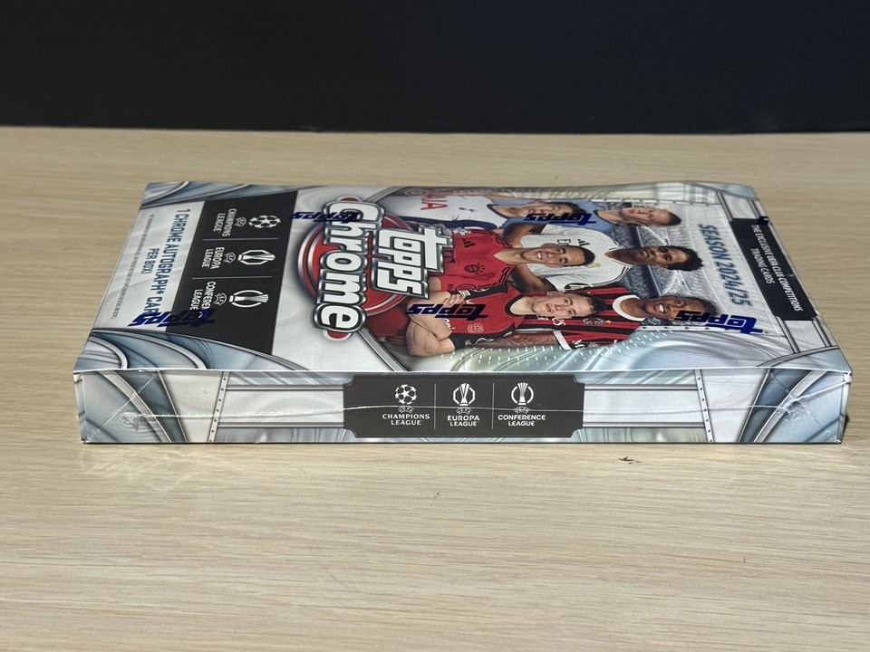 2024-25 TOPPS CHROME UEFA UCC CLUB COMPETITIONS SOCCER FACTORY SEALED ...