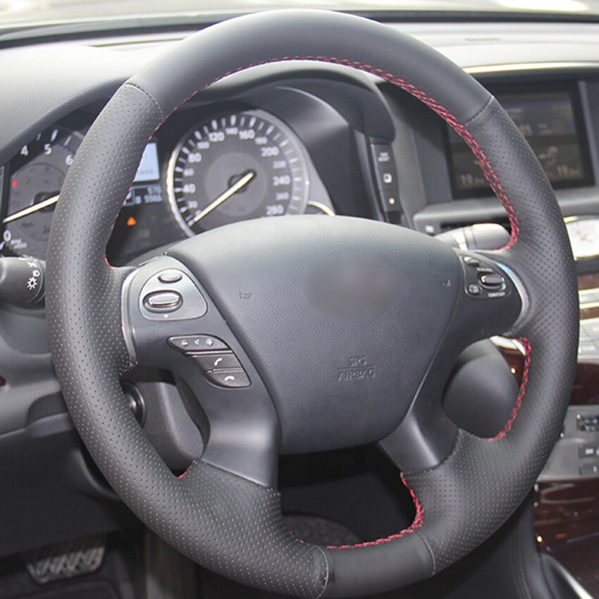 For Infiniti M35 M37 Q90 Steering Wheel Cover Custom Full Wrap Hand ...