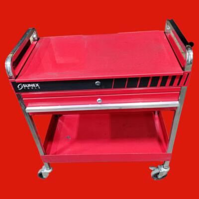 Sunex 8013A Tools Service Cart w/ Locking Top and Drawer | eBay