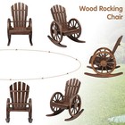 Outdoor Rocking Chair Rustic Outdoor Seat Patio Porch Rocker Wagon ...