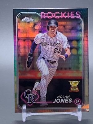 2024 Topps Chrome Prizm Refractor #240 NOLAN JONES Colorado Rockies | eBay