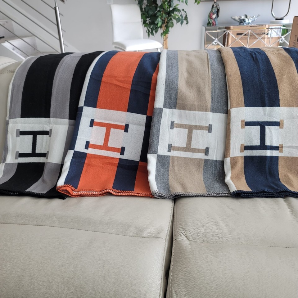 NEW Cashmere Monogram Home Decor Blankets & Throw Blankets Gifts Decor ...