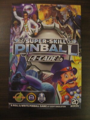 Super-Skill Pinball: 4-Cade (2020) Pinball themed roll dice and write ...