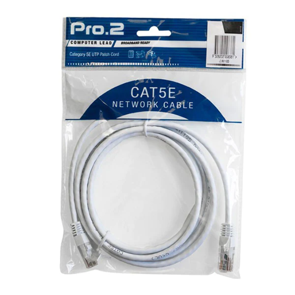 Pro2 20M White Cat5E Patch Lead | eBay Australia
