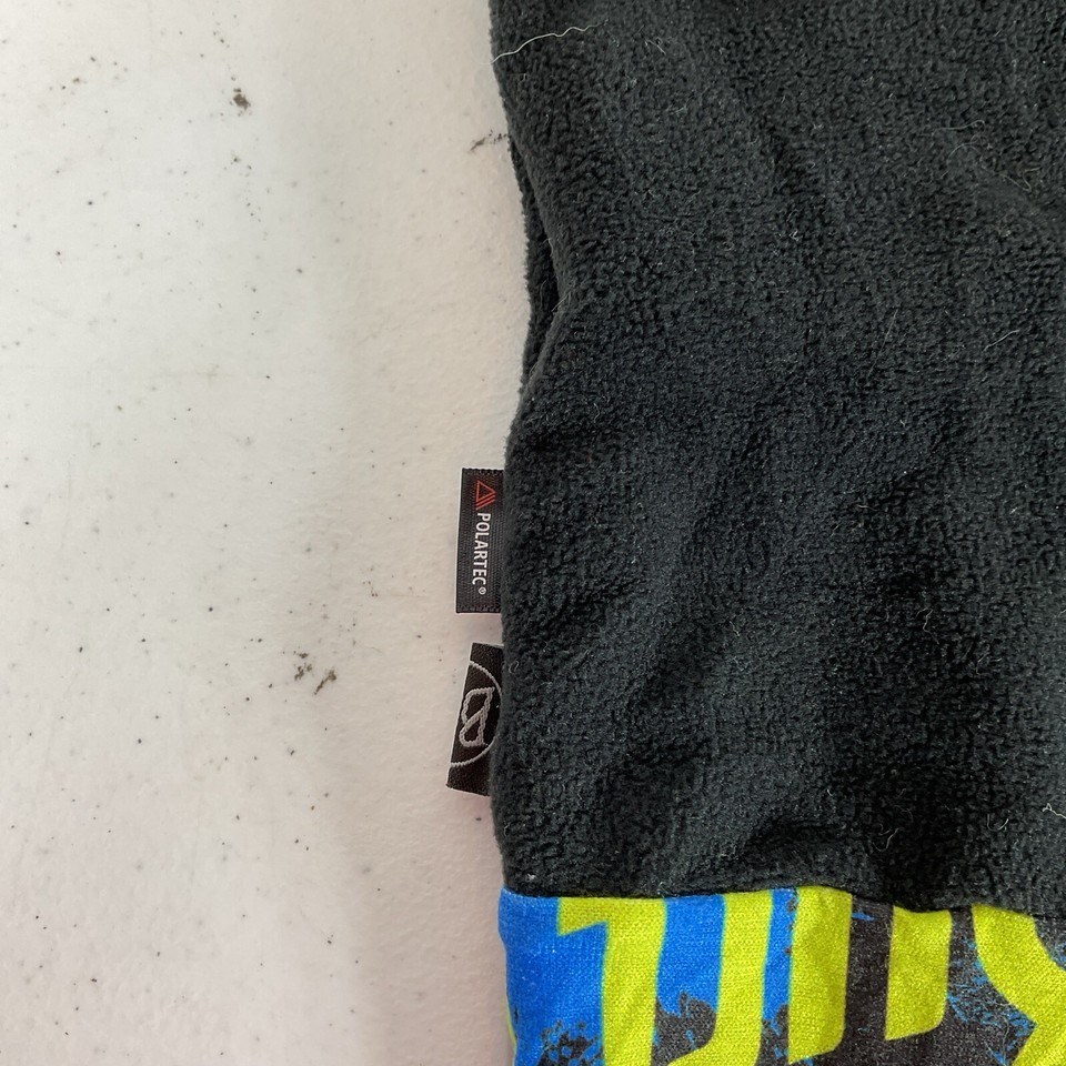 Buff Polar Neck Gaiter - All Over Print Blue Green Black Spell Out | eBay